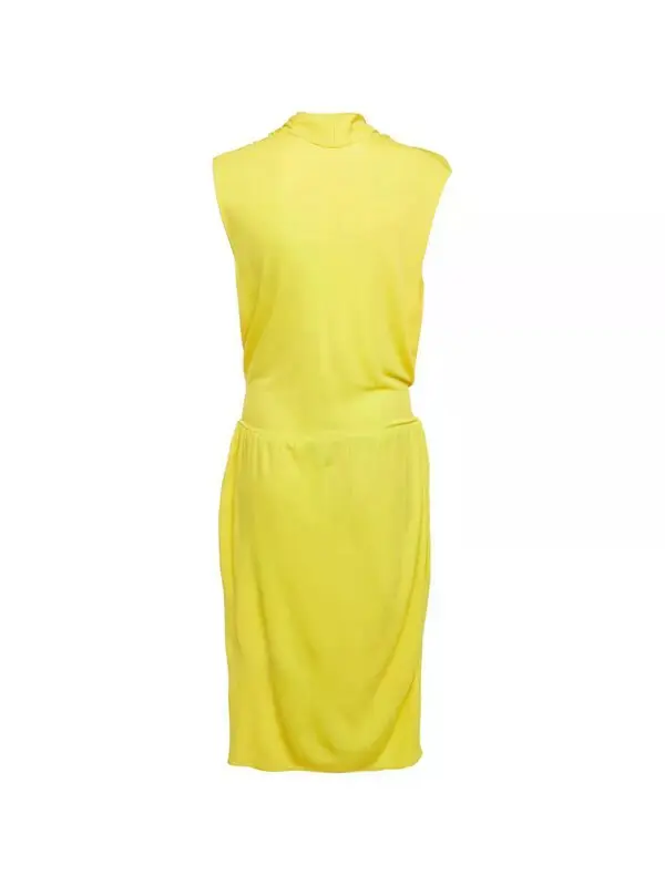 LANVIN Draped V-neck Midi Dress