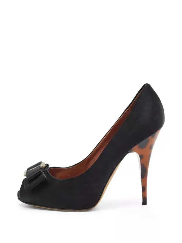GIUSEPPE ZANOTTI Peep-toe Pumps With Bow Detail