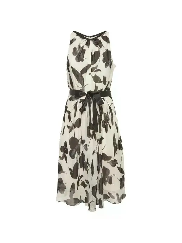 Carolina Herrera Printed A-line Midi Dress - Neutrals