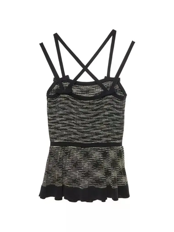 Missoni Metallic Bow Detail Strappy Top