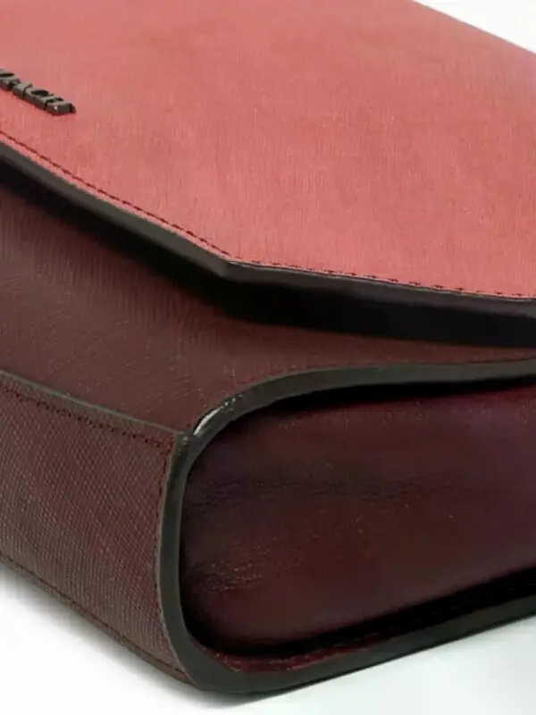 COACH Saffiano Leather Crossbody Bag - Brown