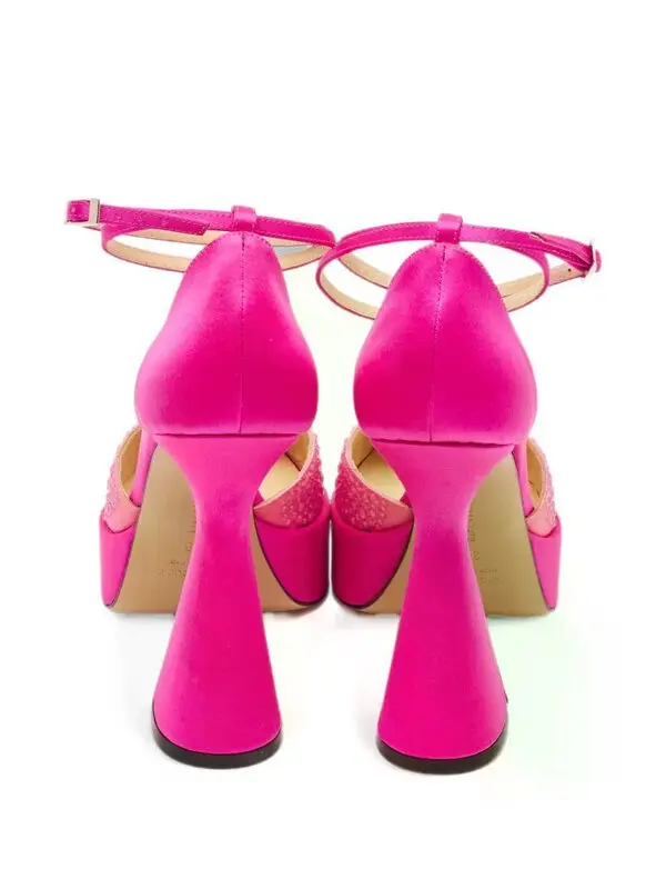 Mach & Mach Galaxy Crystal-embellished Platform Pumps