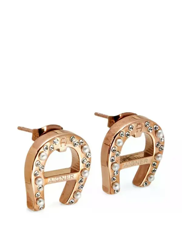 AIGNER Crystal Embellishment Earrings