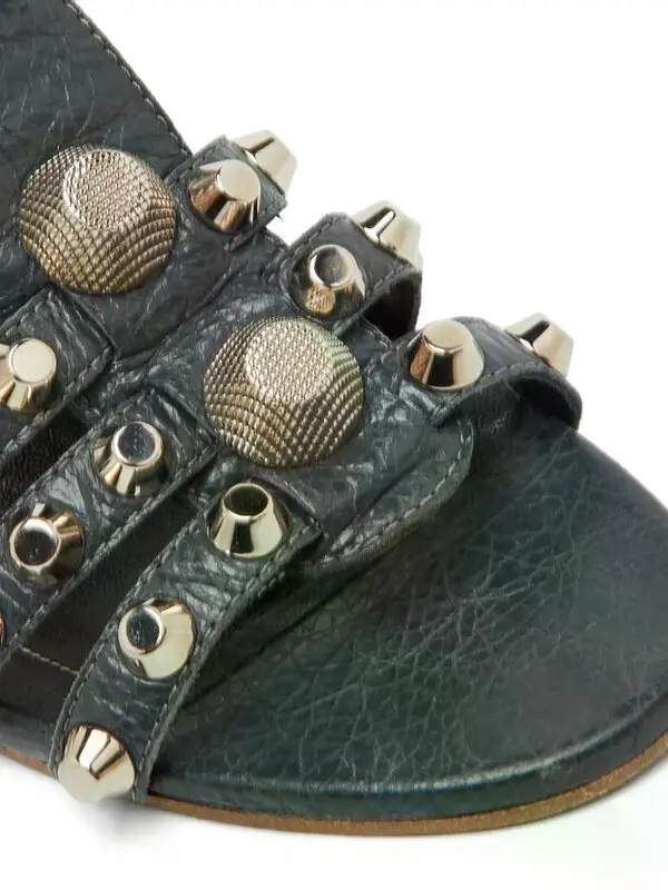 Balenciaga Arena Studded Wedge Sandals