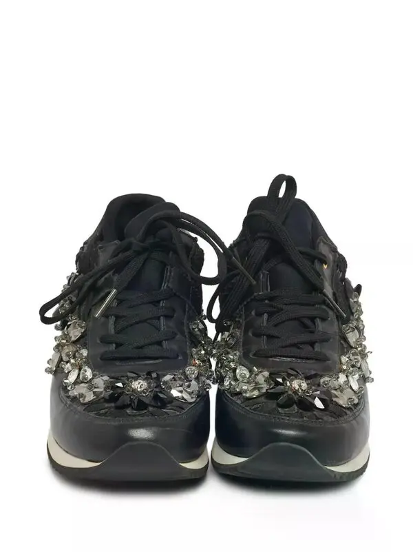 Dolce & Gabbana Embellished Leather Sneakers