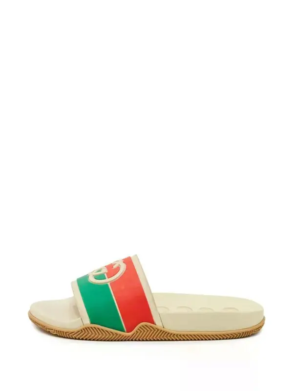 Gucci Gg Web Pool Slides