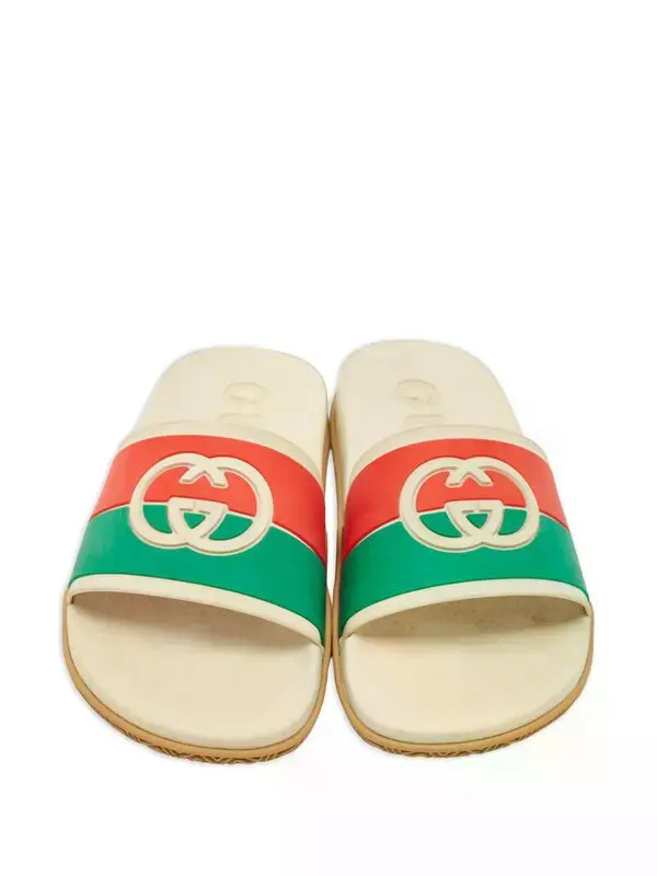 Gucci Gg Web Pool Slides
