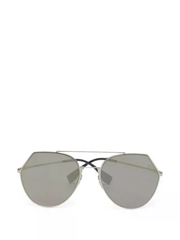 Fendi Geometric Sunglasses - Silver