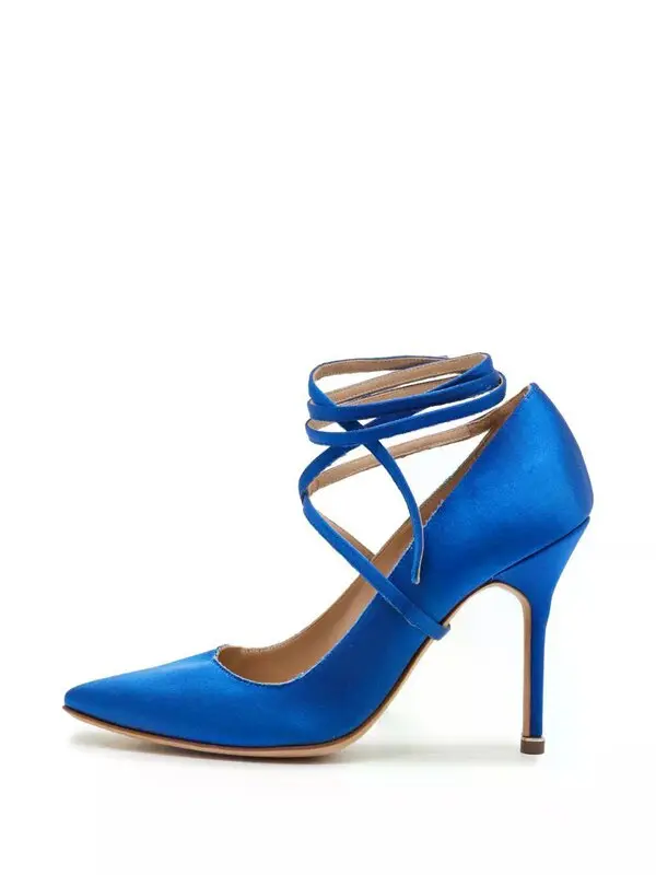 Manolo Blahnik X Vetements Ankle-wrap Pumps