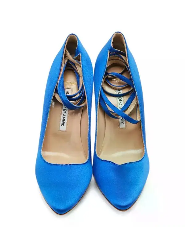 Manolo Blahnik X Vetements Ankle-wrap Pumps