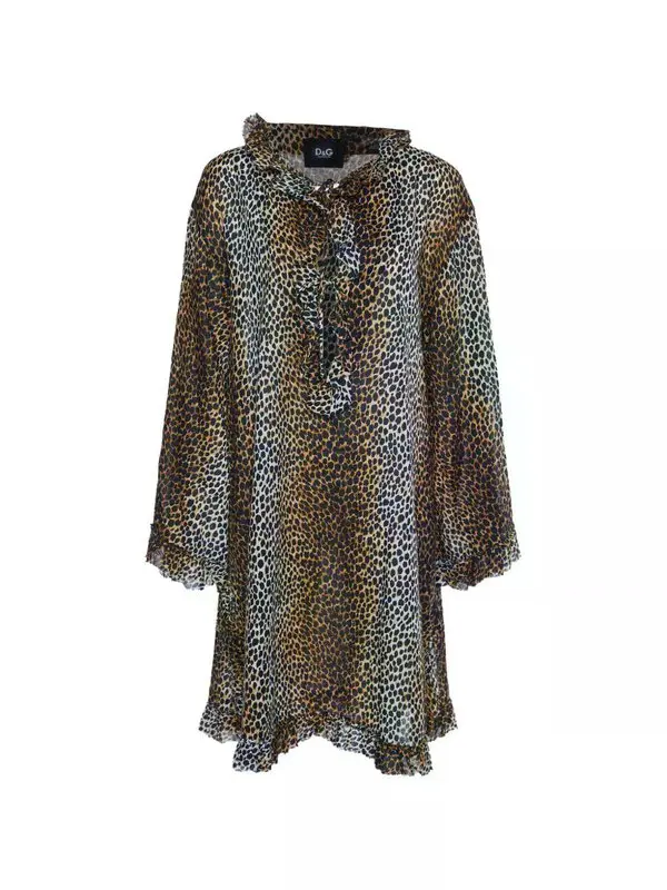 D&G PREOWNED Animal-print Mini Dress