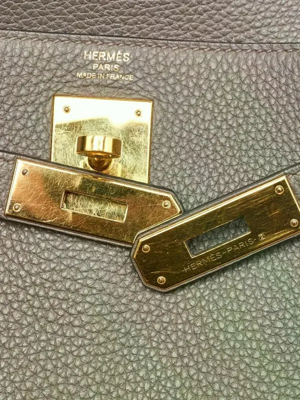 Hermès Kelly Sellier Two-tone Handbag - Grey