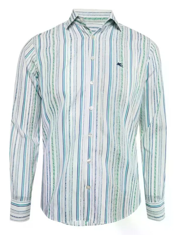 Etro Pre-owned Stripe Paisley Shirt