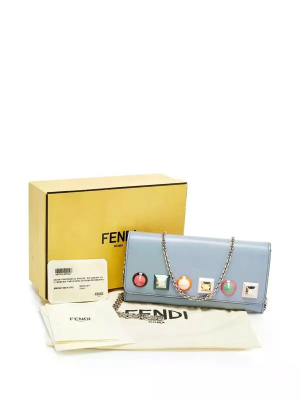 Fendi Leather Chain Wallet