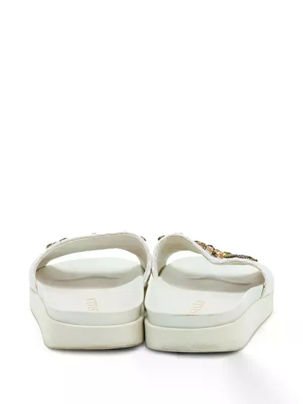 LE SILLA Woven Crystal Embellished Sandals