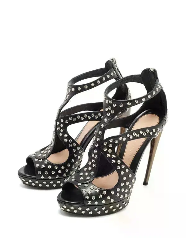 Alexander McQueen Studded Cage Stiletto Sandals