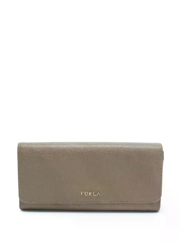 Furla Logo-lettering Continental Wallet - Brown