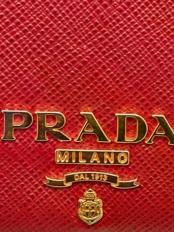Prada Saffiano Lux Logo Card Case