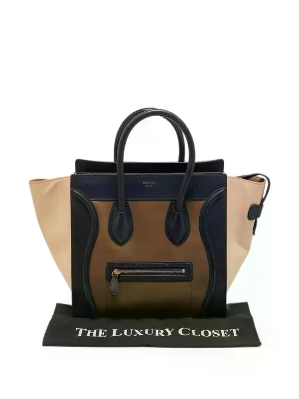 Celine Mini Luggage Tote Bag - Neutrals
