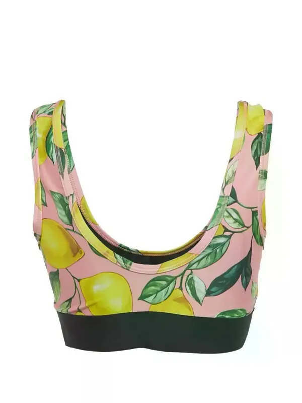 Dolce & Gabbana Lemon-print Sports Bra