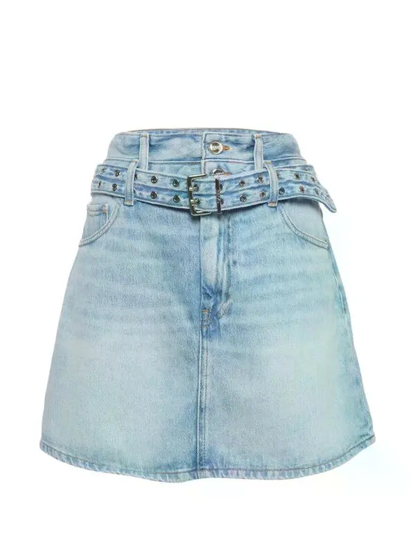 GANNI Belted Mini Skirt