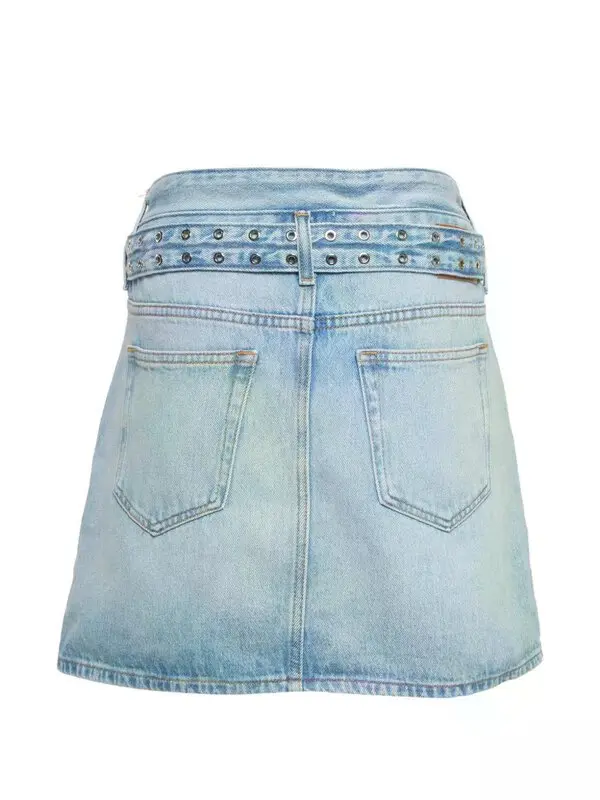 GANNI Belted Mini Skirt
