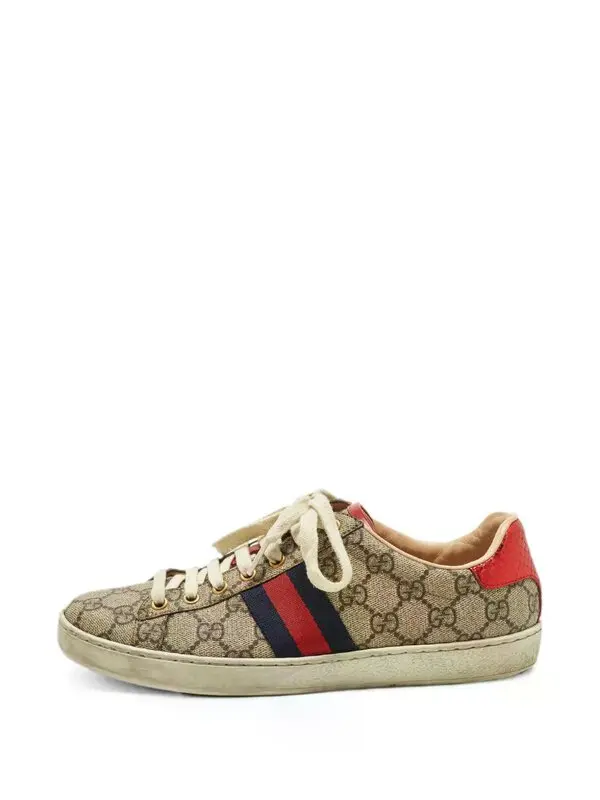 Gucci Ace Web Sneakers - Neutrals