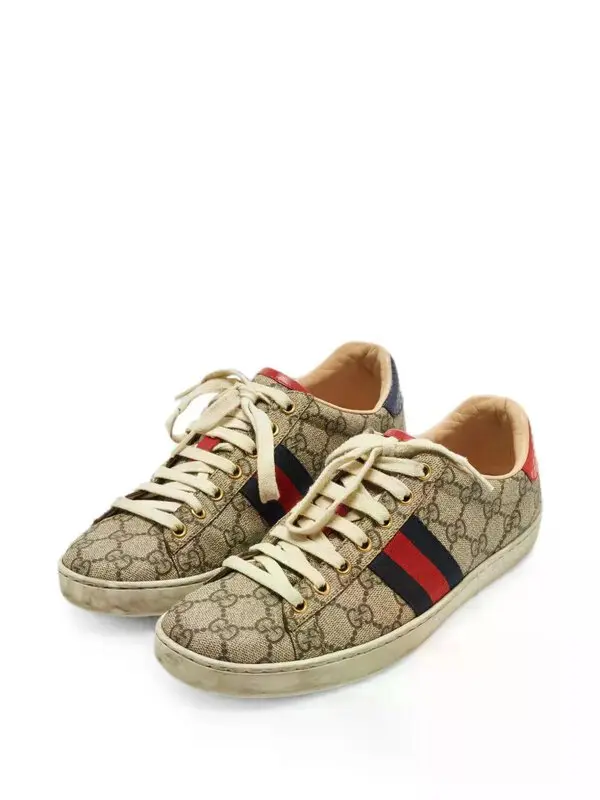 Gucci Ace Web Sneakers - Neutrals