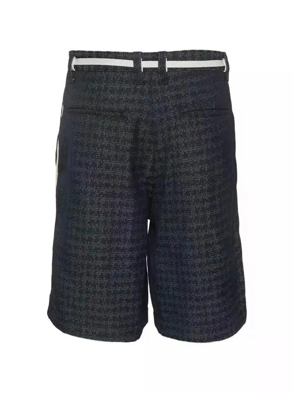 Emporio Armani Drawstring Waist Shorts With Graphic Print