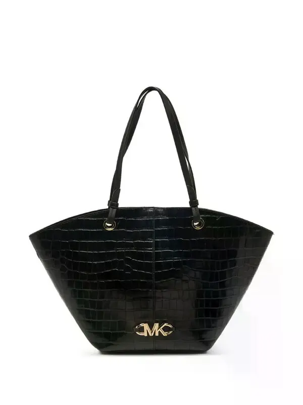 Michael Kors Izzy Croc-embossed Tote Bag