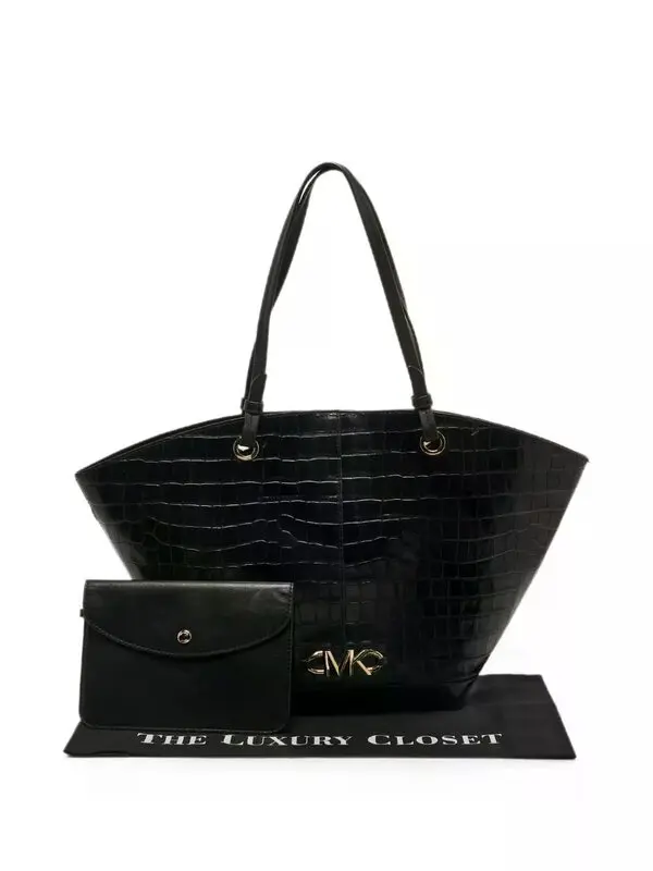 Michael Kors Izzy Croc-embossed Tote Bag
