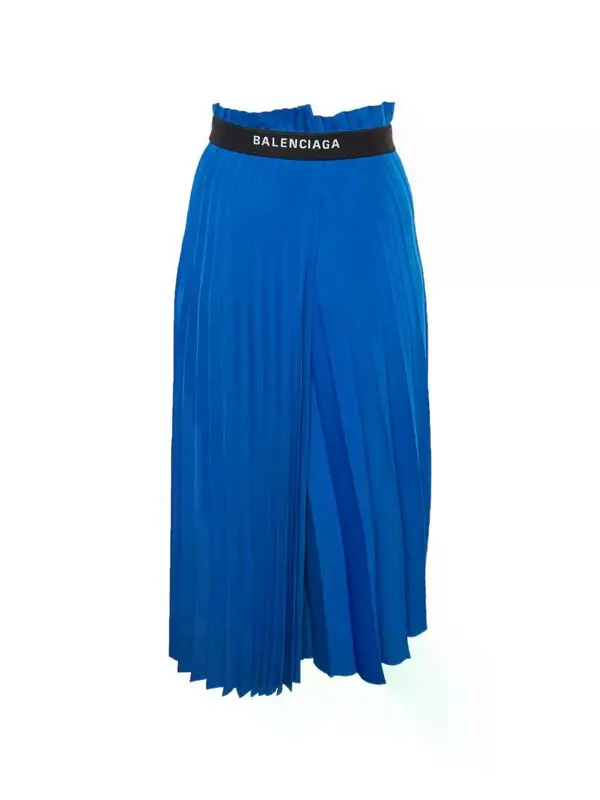 Balenciaga Pleated Midi Skirt