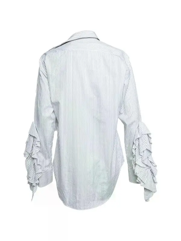 LOUIS VUITTON Striped Ruffled Shirt