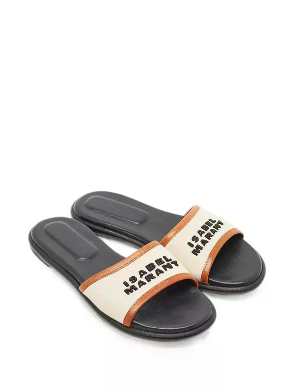 Isabel Marant Étoile Vikee Leather-trim Slides