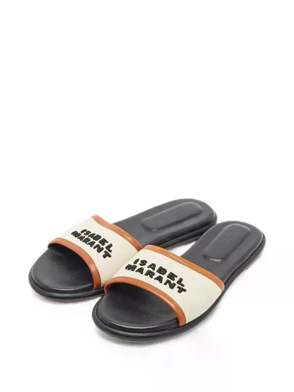 Isabel Marant Étoile Vikee Leather-trim Slides