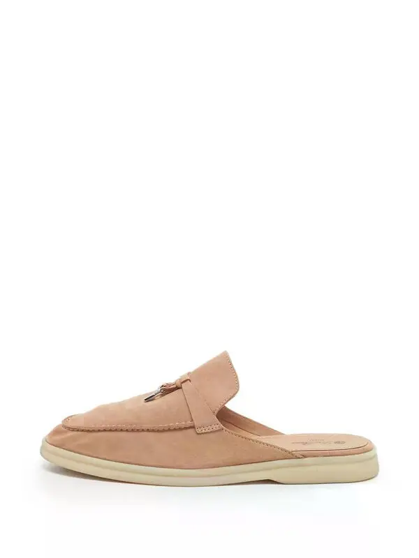 Loro Piana Suede Babouche Walk Mules