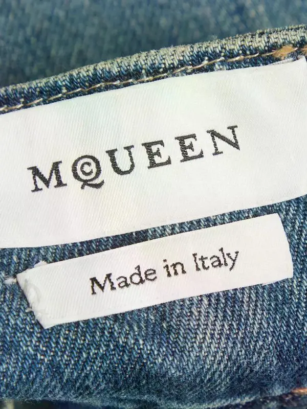 Alexander McQueen Fold-over Waist Jeans