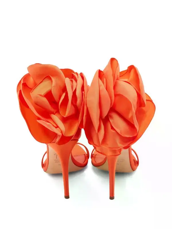 GIUSEPPE ZANOTTI Leony Floral Appliqué Sandals
