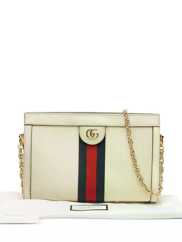 Gucci Ophidia Chain-strap Crossbody Bag - White