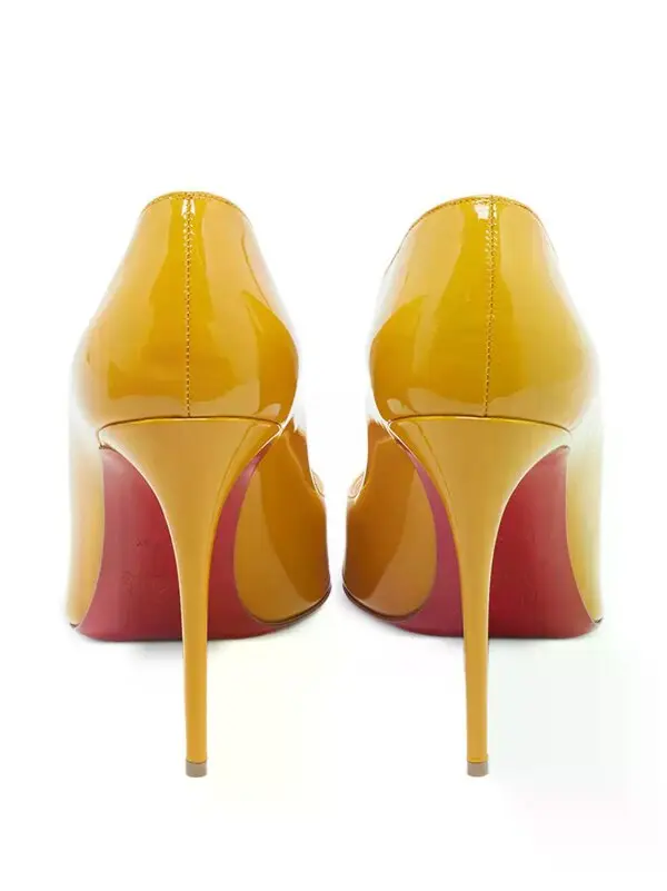 CHRISTIAN LOUBOUTIN So Kate Patent Leather Pumps - Yellow