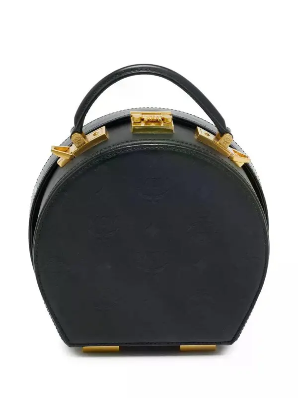 Mcm Berlin Studded Round Tote Bag