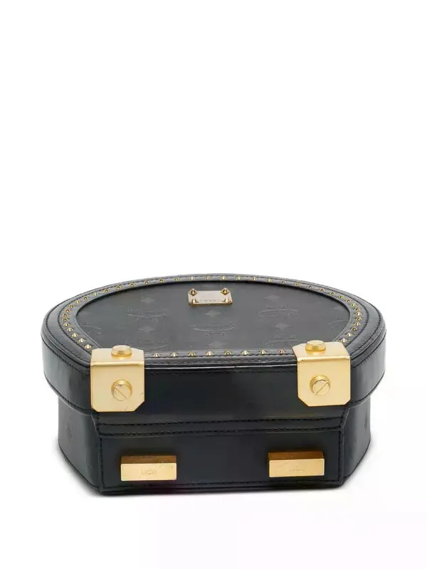 Mcm Berlin Studded Round Tote Bag