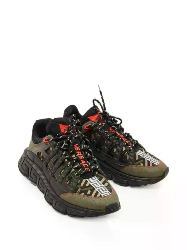 Versace Trigreca Panelled Sneakers
