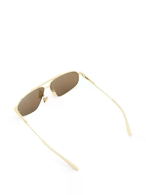 Bottega Veneta Pilot Frame Sunglasses - Gold