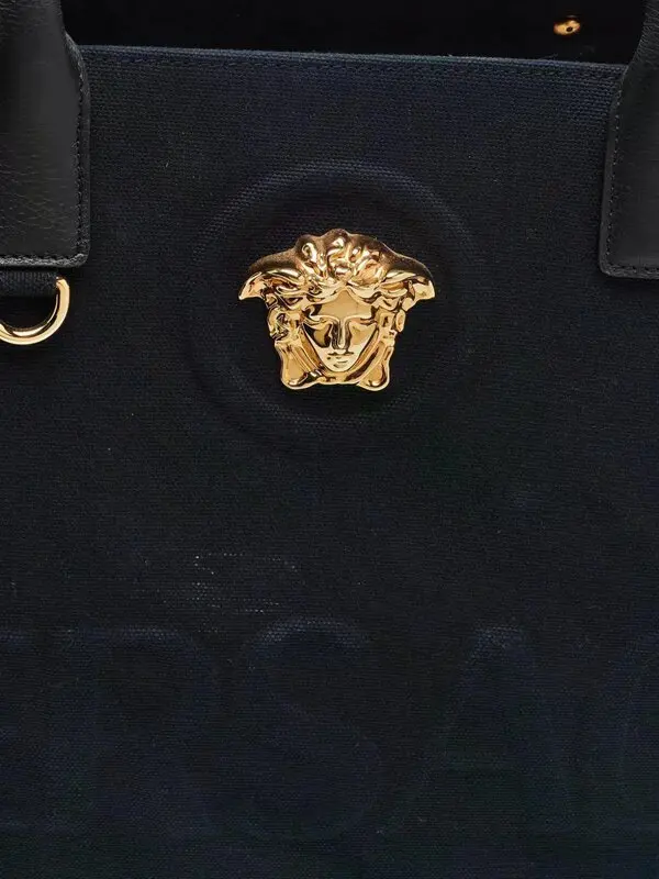 Versace La Medusa Canvas Tote Bag