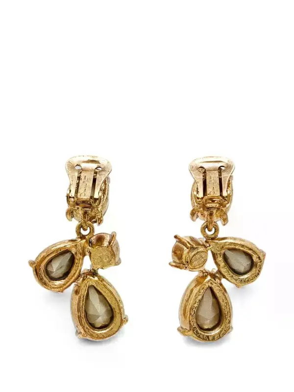 Oscar De La Renta Crystal-embellished Drop Earrings