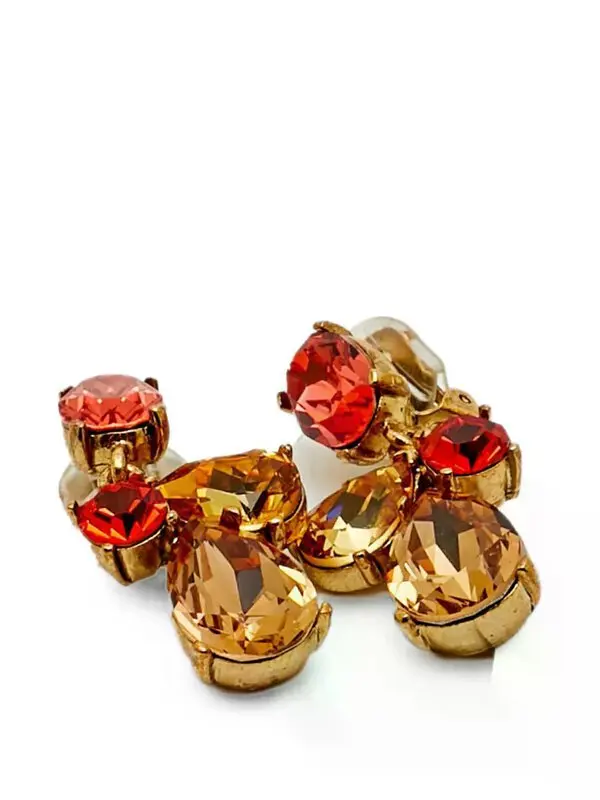Oscar De La Renta Crystal-embellished Drop Earrings