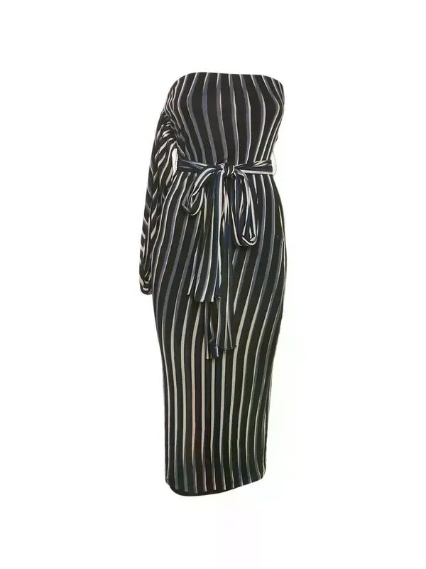 Diane Von Furstenberg Striped Midi Dress