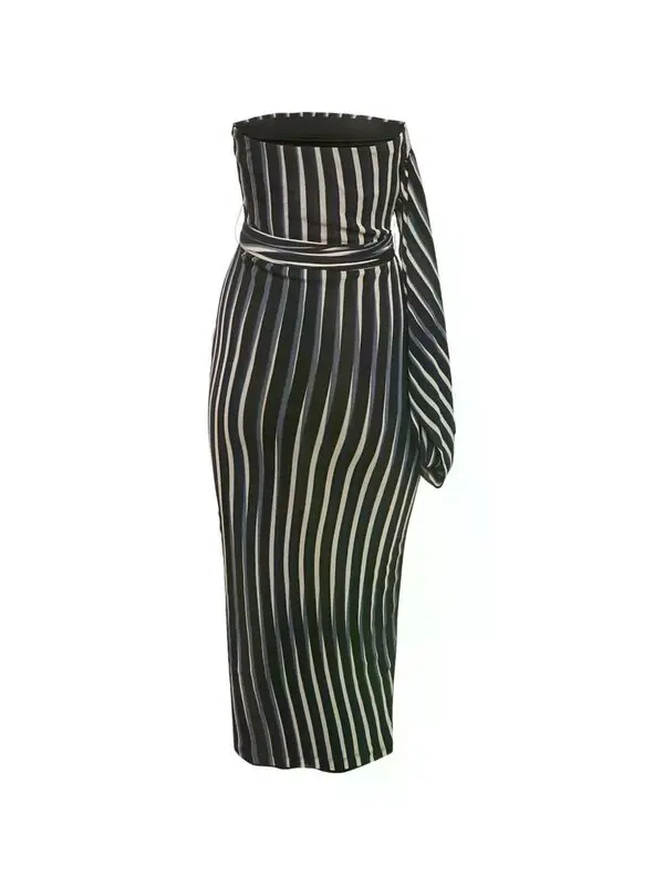 Diane Von Furstenberg Striped Midi Dress