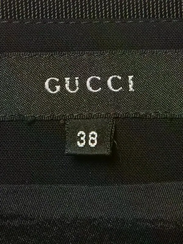 Gucci Belted Crepe Mini Skirt